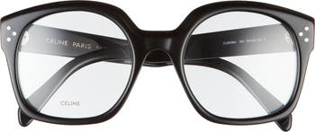 CELINE 52mm Round Optical Glasses | Nordstrom