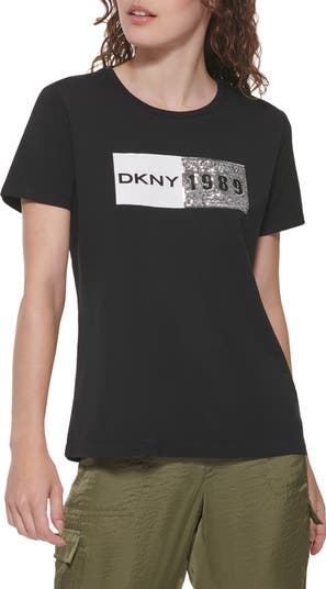DKNY 1989 Sequin Logo T-Shirt | Nordstromrack