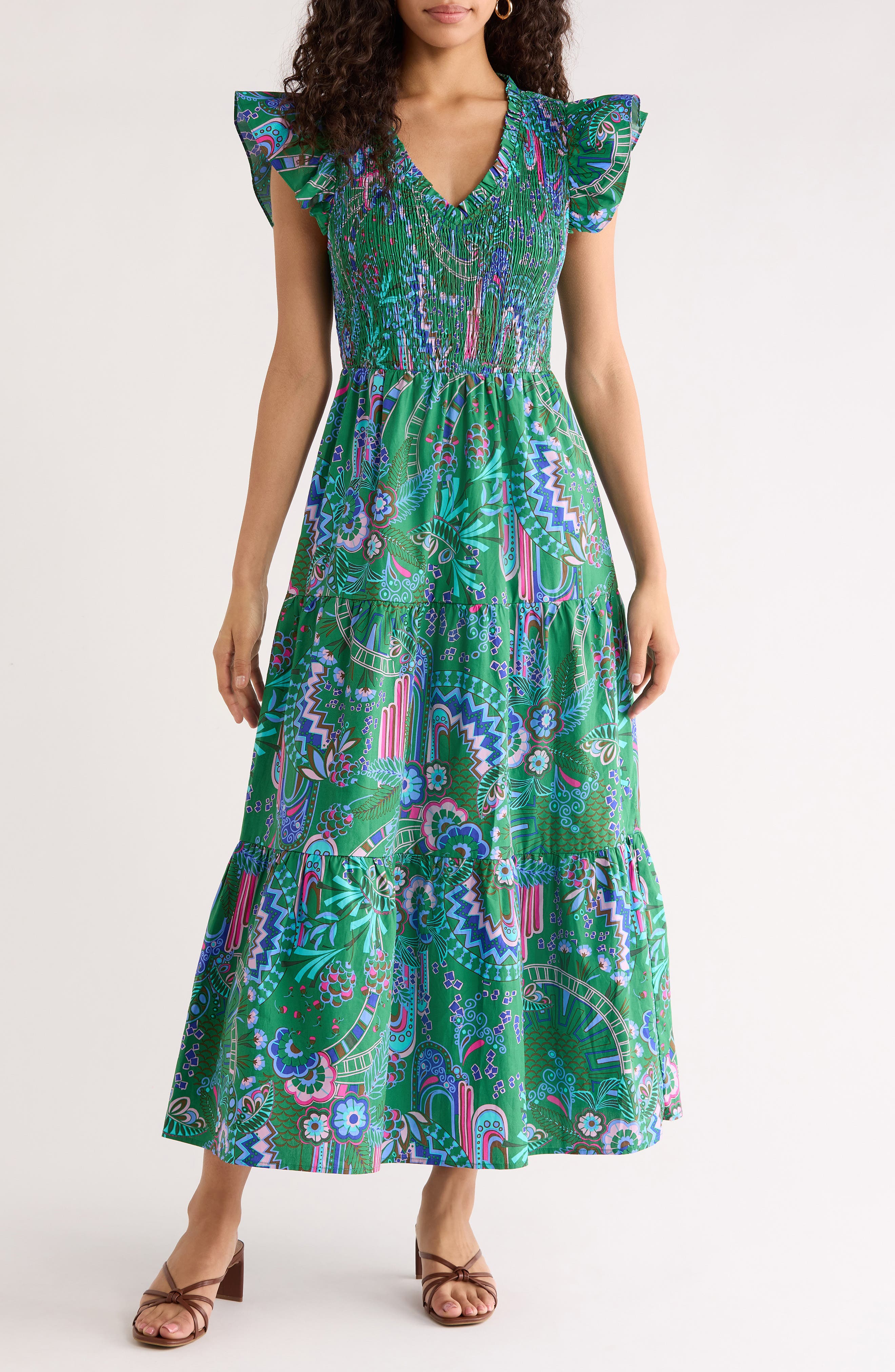 SUGARLIPS Vesper Sunfire Maxi Dress | Nordstrom