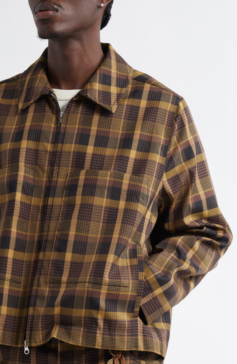 SONG FOR THE MUTE Plaid Crop Jacket | Nordstromrack