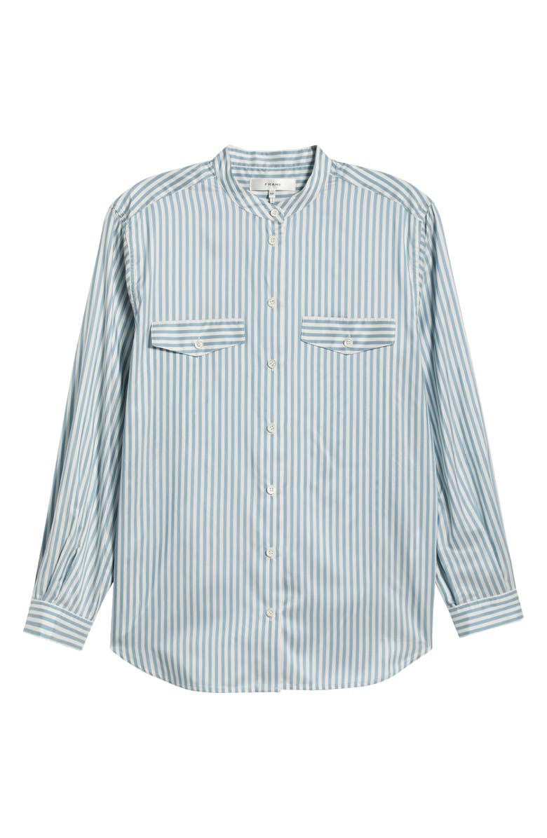 FRAME Stripe Silk Button-Up Shirt | Nordstromrack