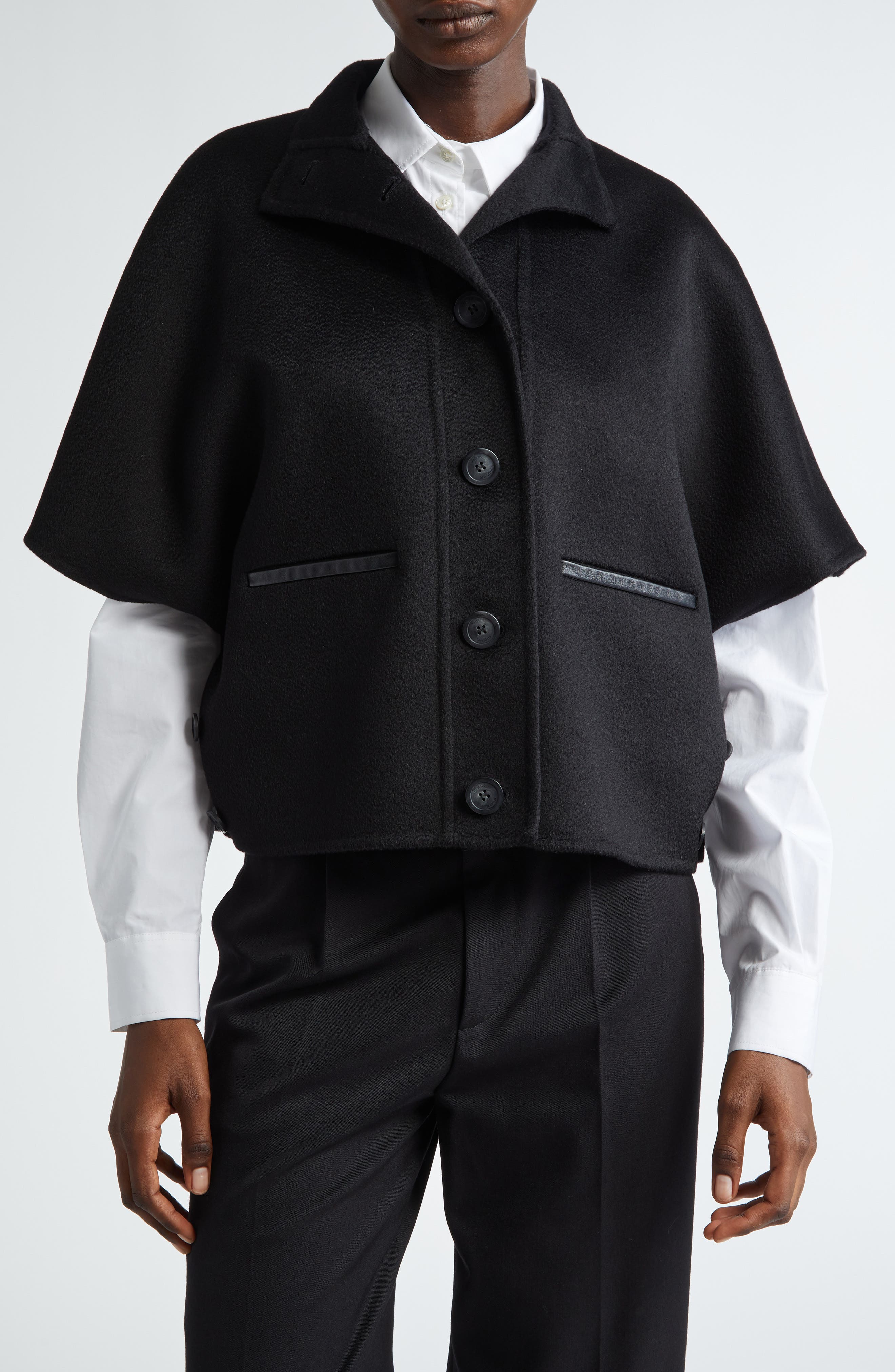 Max Mara Short Cashmere Cape | Nordstrom