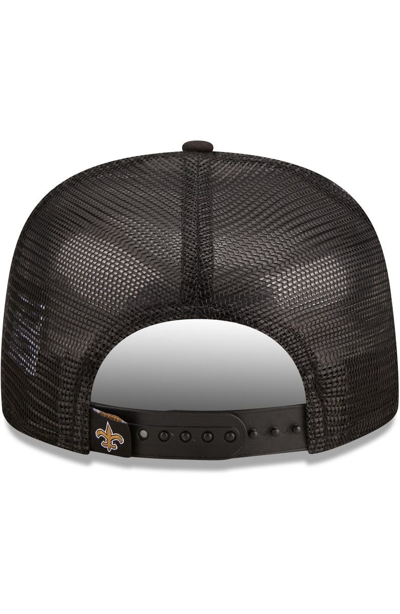 New Era Men's New Era Black New Orleans Saints Balanced Trucker 9FIFTY ...
