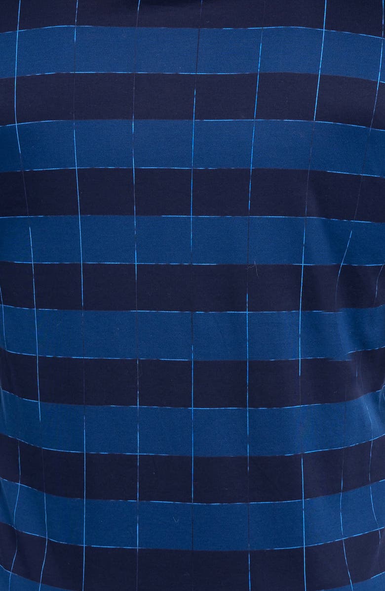 Maceoo Newton Block Blue Stripe Button-Down Polo | Nordstromrack