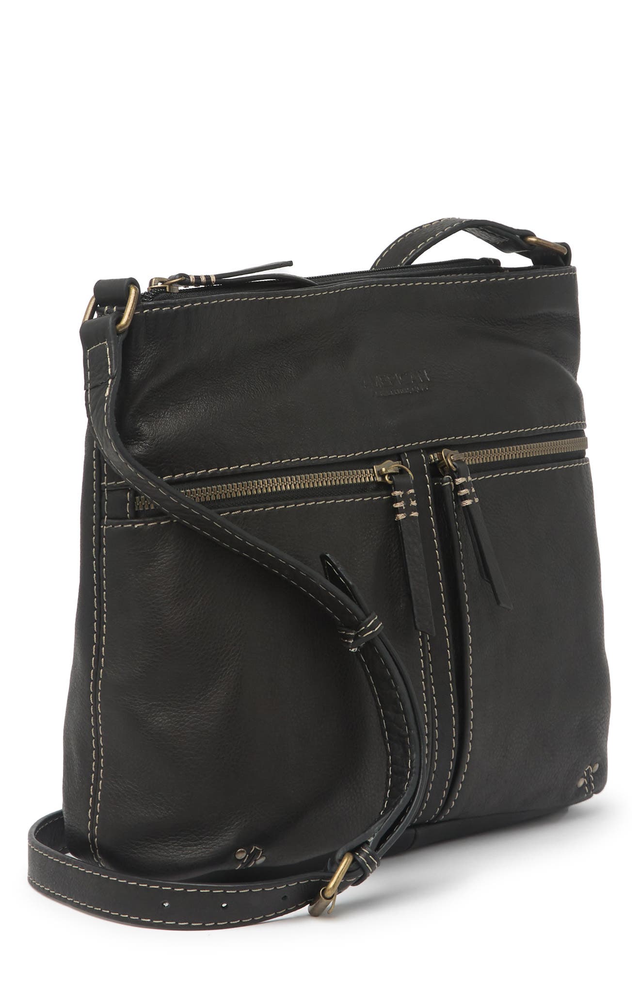 AMERICAN LEATHER CO. Hanover Double Entry Crossbody Bag | Nordstromrack