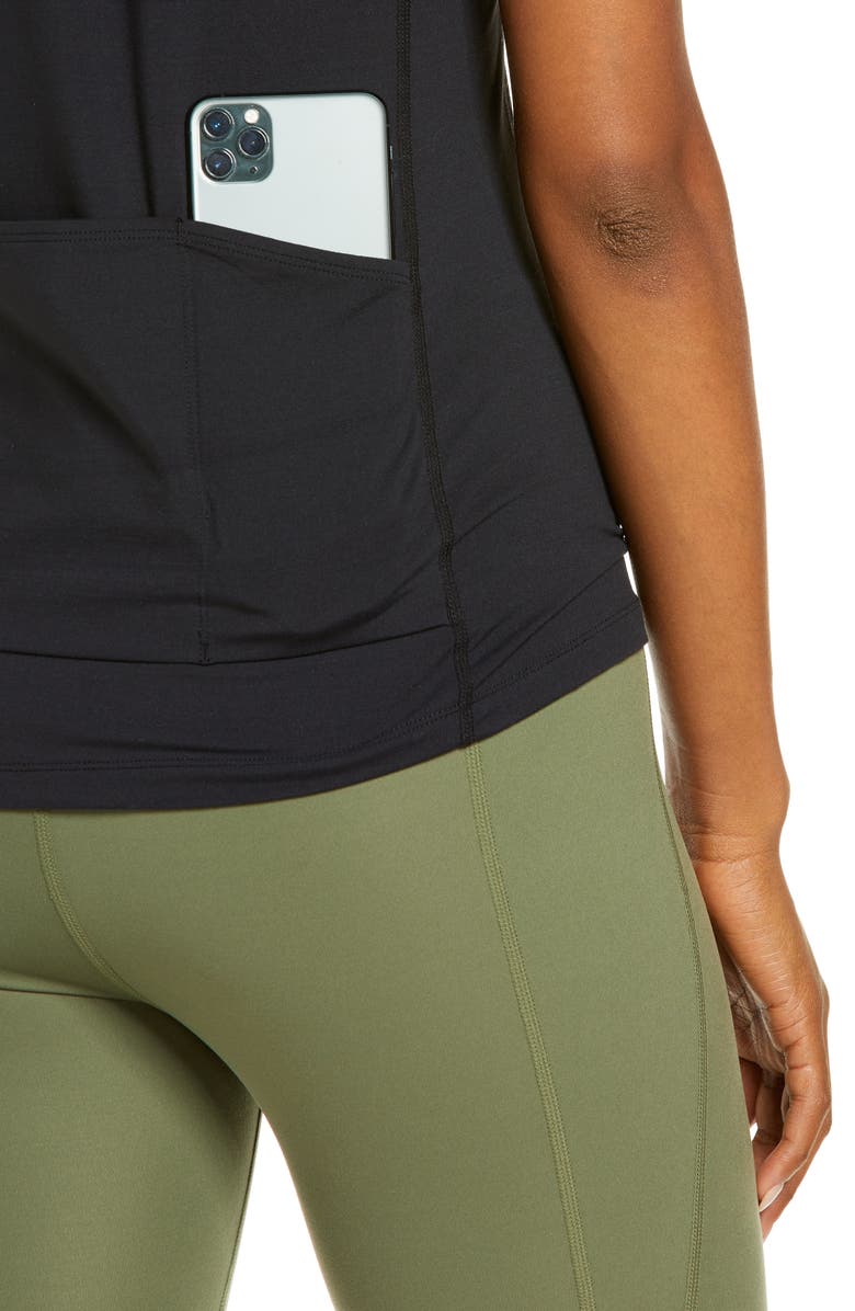 Zella Half Zip Bike T-Shirt | Nordstrom
