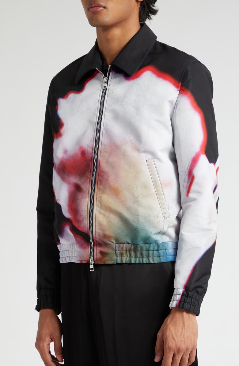 McQueen Solarized Flower Bomber Jacket | Nordstrom