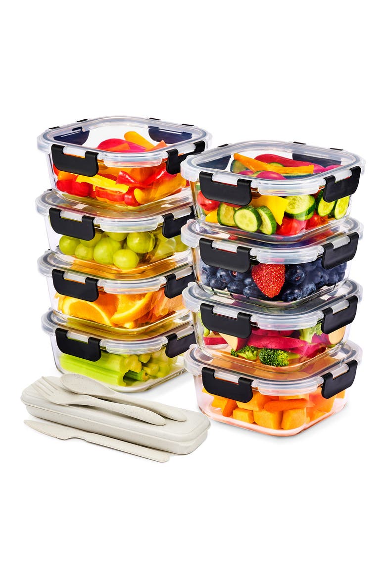 8-Pack Glass Food Prep Storage Containers | Nordstromrack