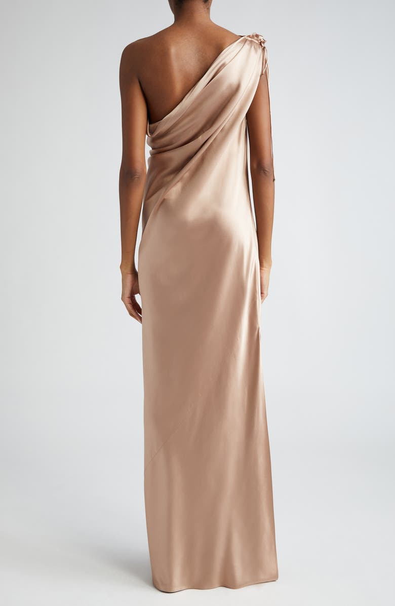 Max Mara Opera Draped One-Shoulder Silk Satin Gown | Nordstrom