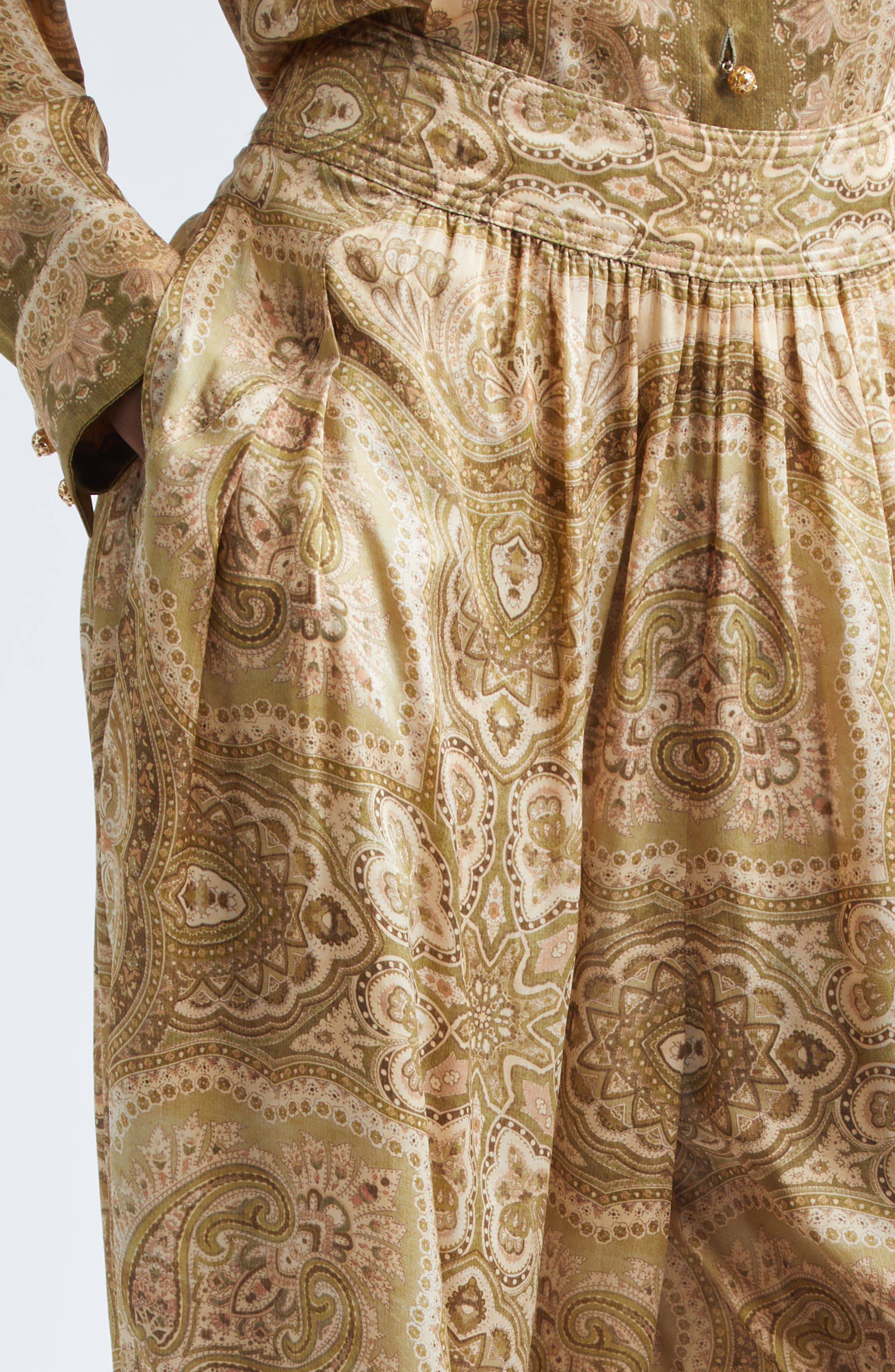 Zimmermann Kindred Spirit Luna Silk Satin Harem Pants | Nordstrom