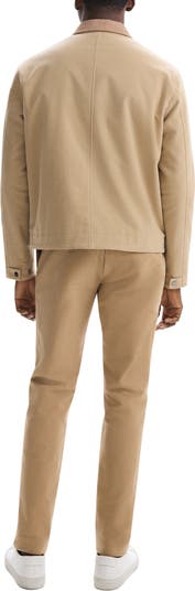 Theory Zip-Up Brushed Cotton Twill Jacket | Nordstrom Theory Zip-Up Brushed Cotton Twill Jacket | Nordstrom