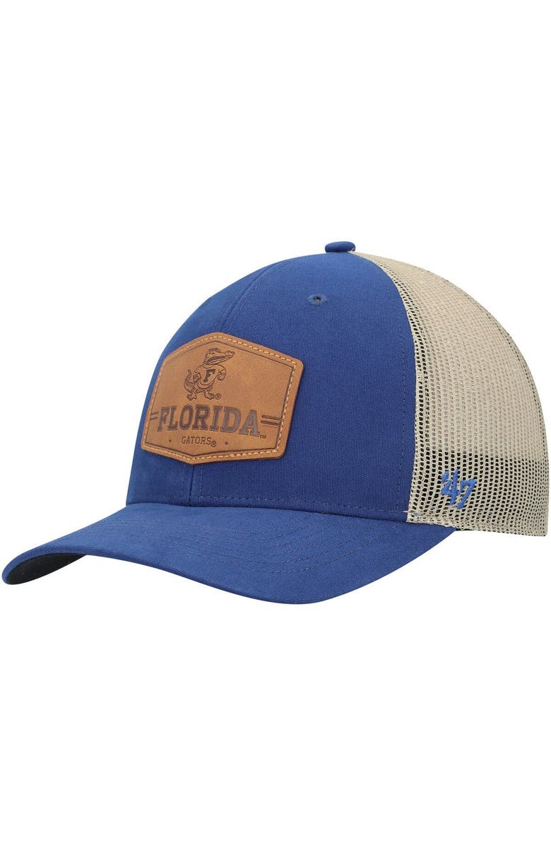 '47 Men's '47 Royal Florida Gators Rawhide Trucker Adjustable Hat ...