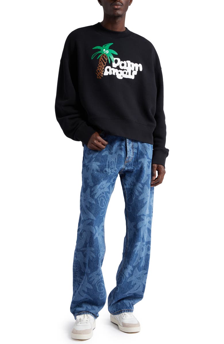 Palm Angels Sketchy Graphic Crewneck Sweatshirt | Nordstromrack