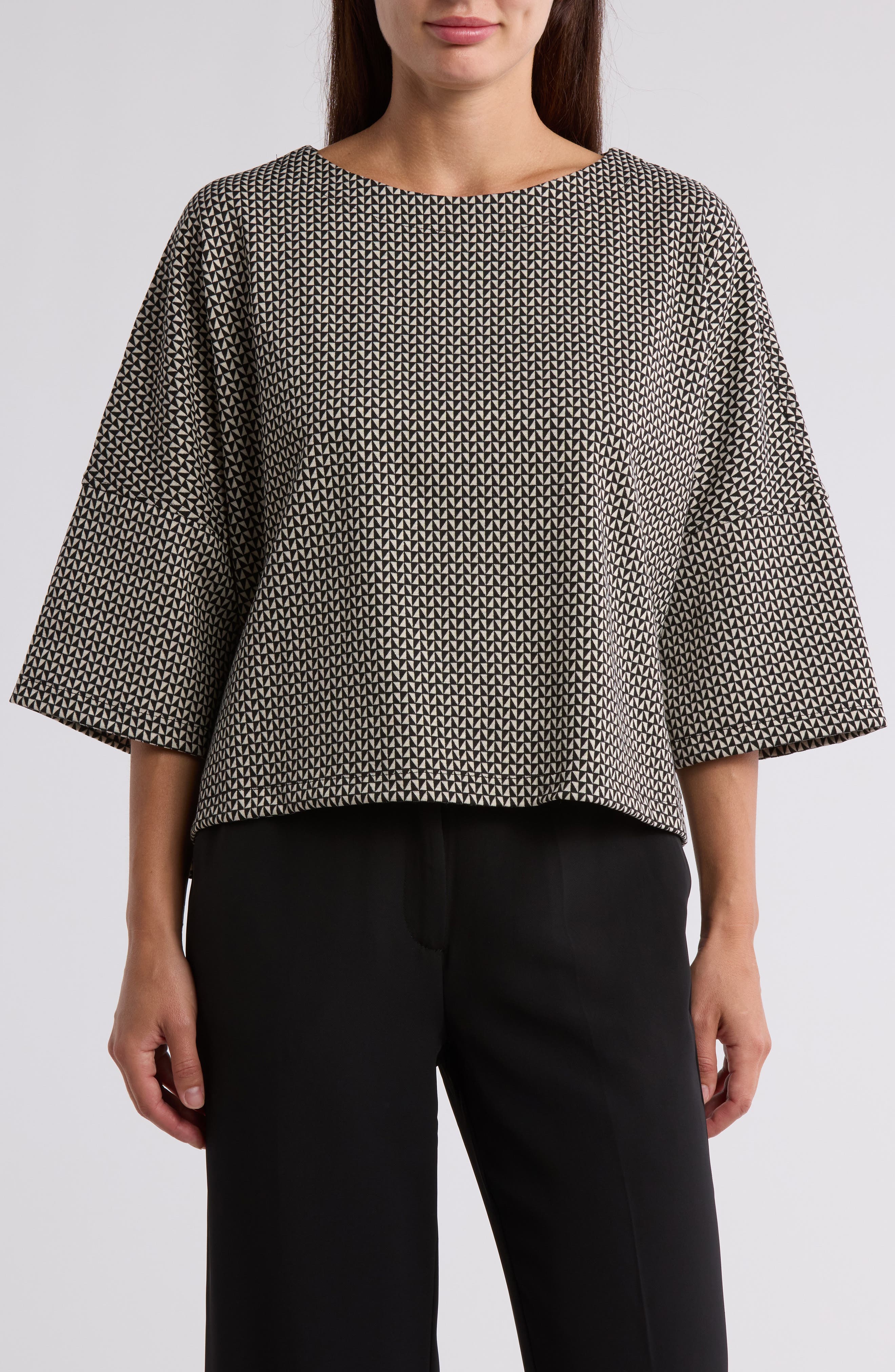 MAX STUDIO Double Knit Popover Top | Nordstromrack