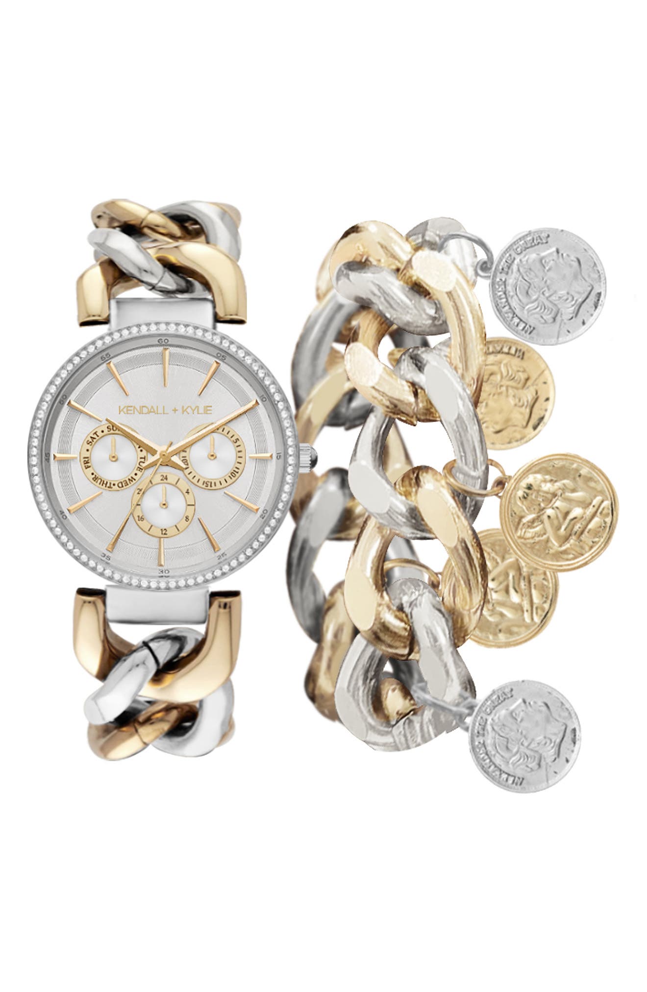 KENDALL + KYLIE I TOUCH Women's Kendall + Kylie Chain Watch/Bracelet ...