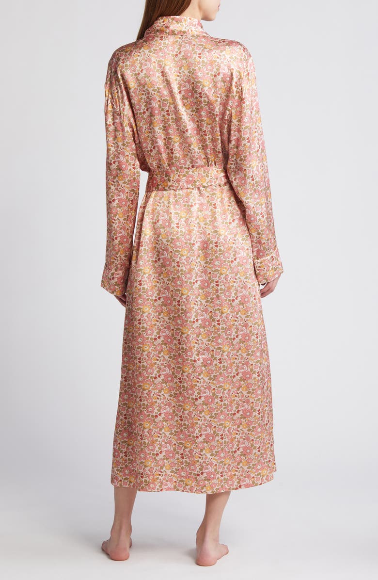 Liberty London Classic Floral Silk Satin Robe | Nordstromrack