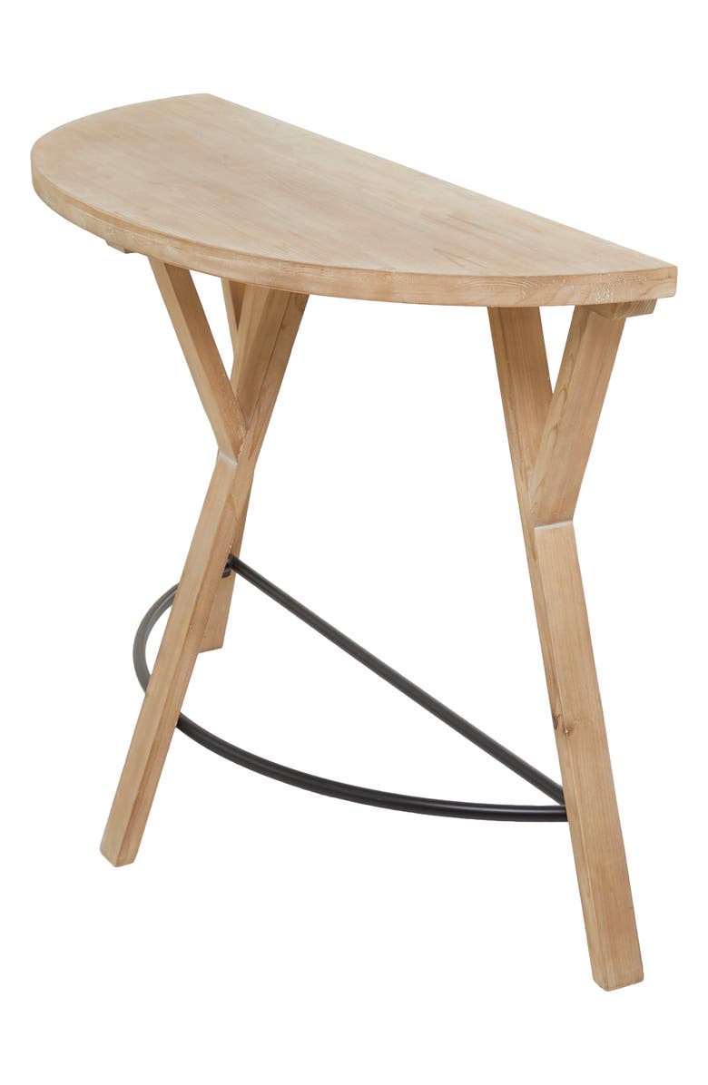 SONOMA SAGE HOME Brown Wood Half Moon Console Table | Nordstromrack