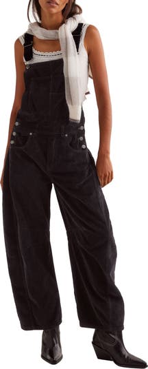 Free People Good Luck Barrel Leg Corduroy Overalls | Nordstromrack