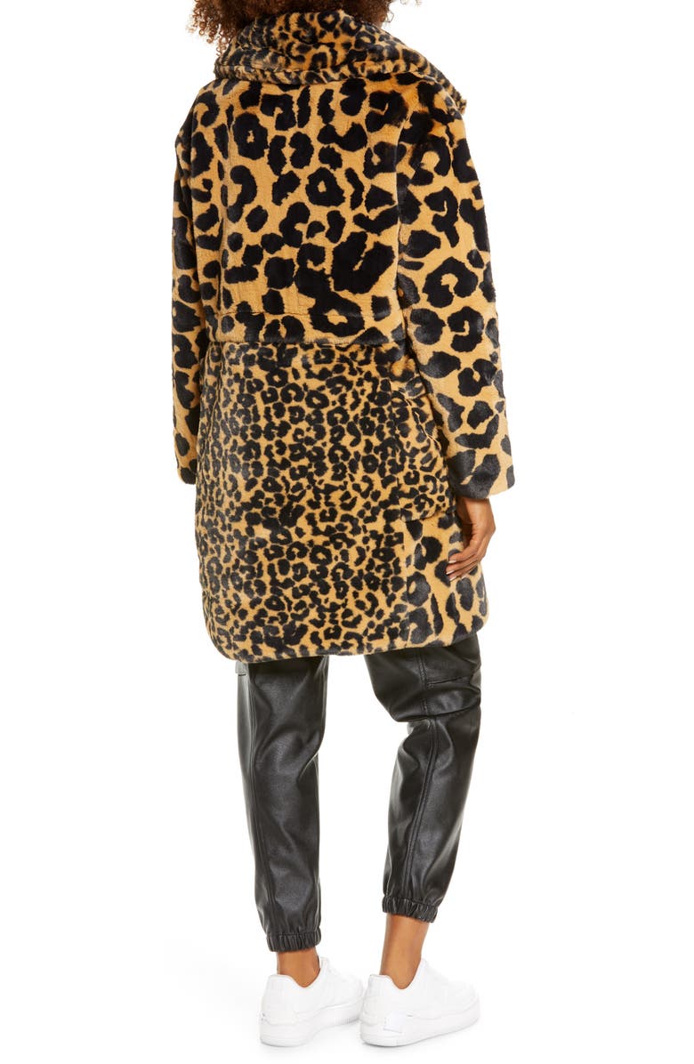 Jordan Court-to-Runway Animal Print Convertible Faux Fur Jacket ...