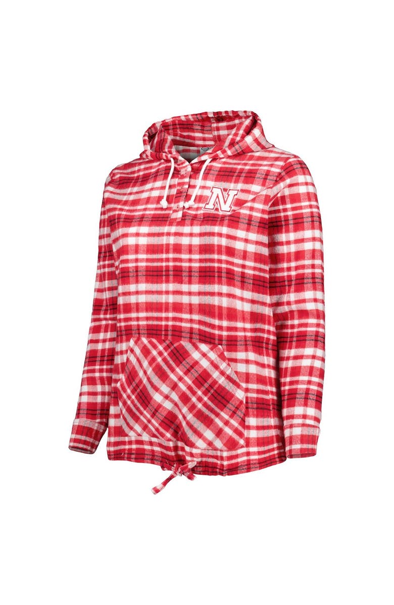 PROFILE Women's Scarlet/Black Nebraska Huskers Plus Size Mainstay Plaid ...