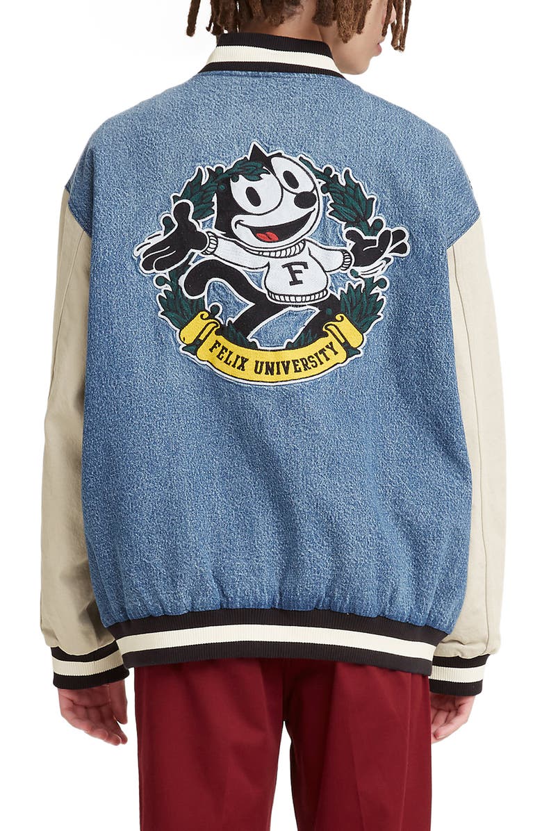 Levi's® x Felix The Cat Denim Letterman Jacket | Nordstrom