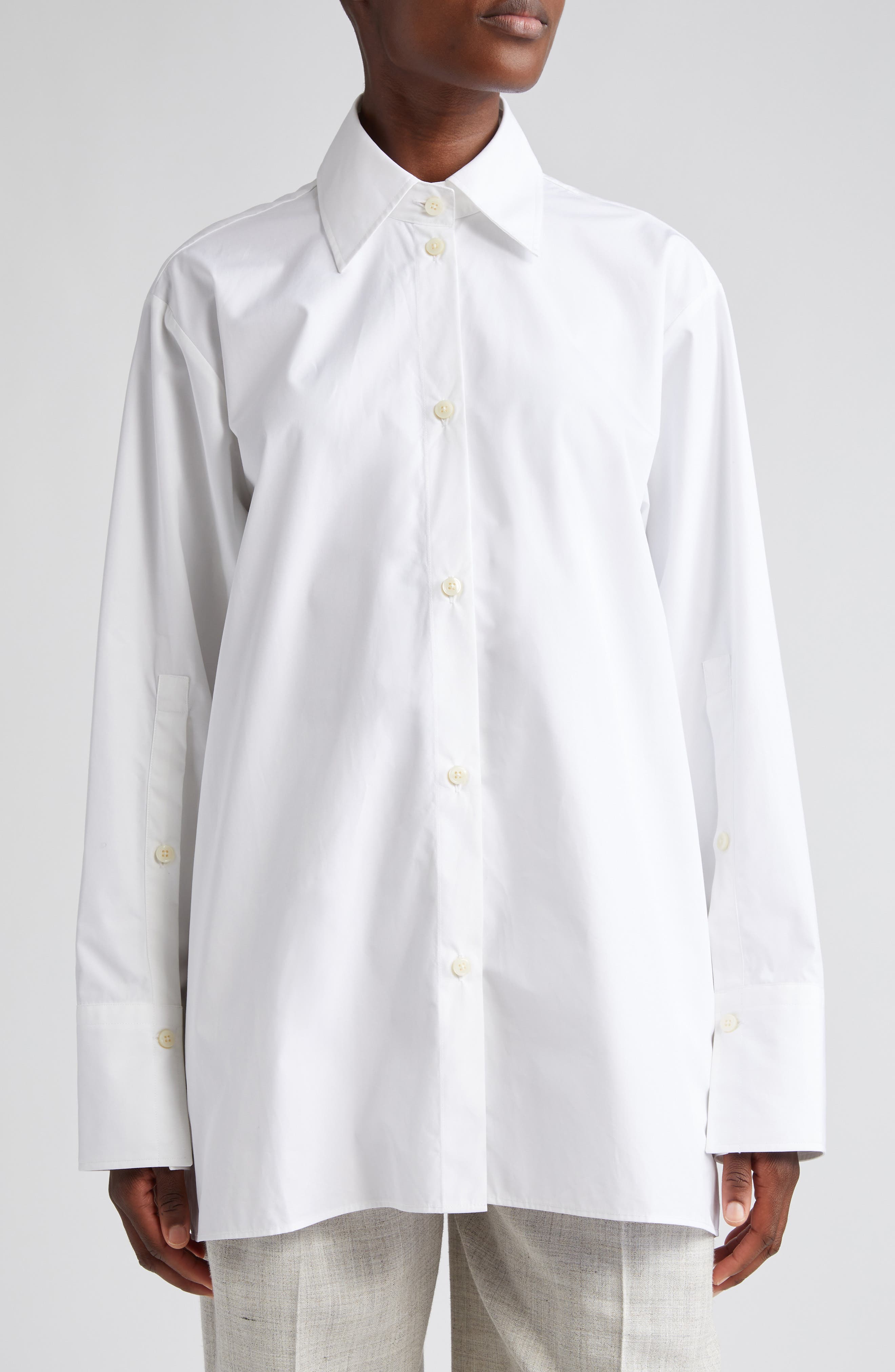 Róhe Back Slit Shirt | Nordstrom