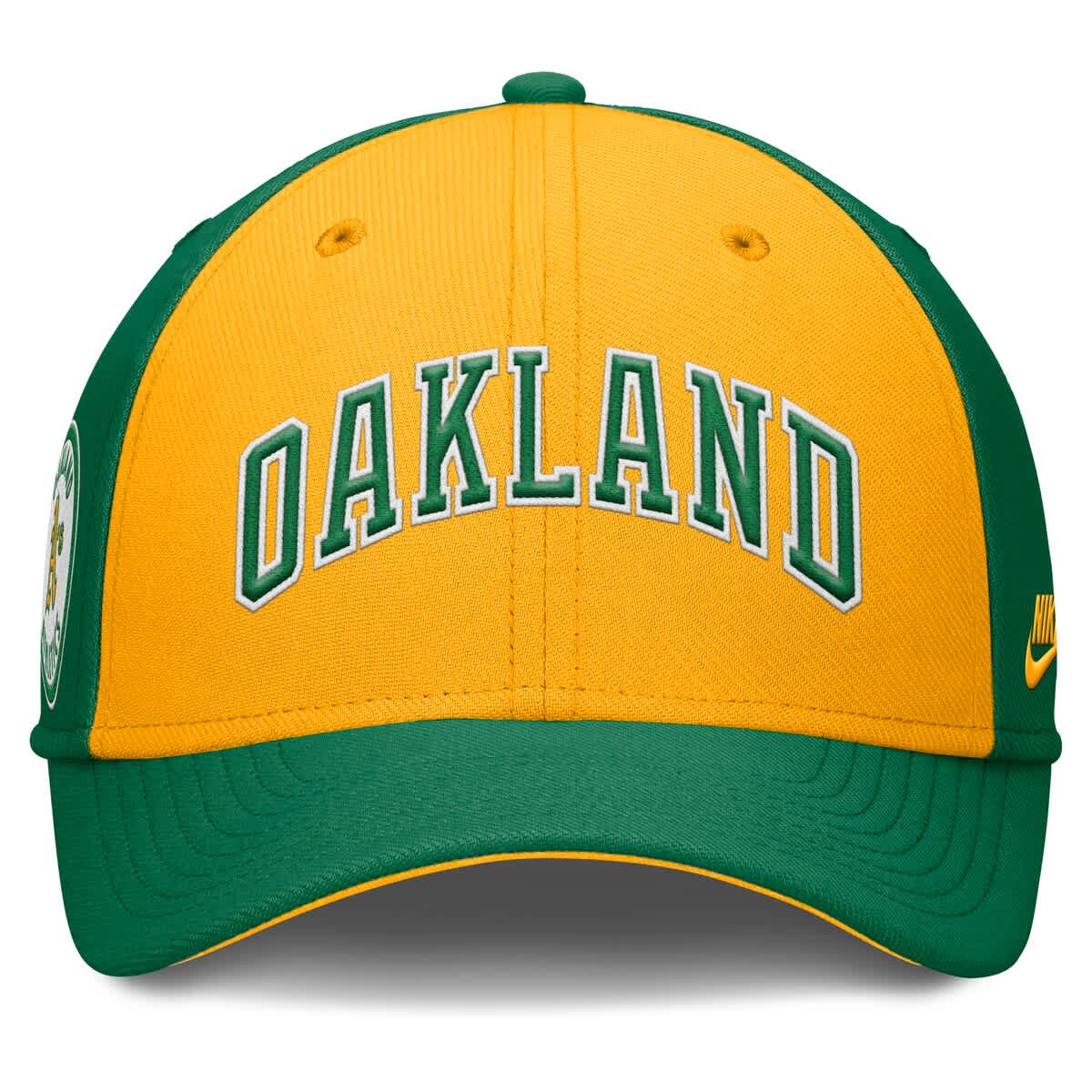 Nike Men's Nike Green/Gold Oakland Athletics Rise Swoosh Performance ...