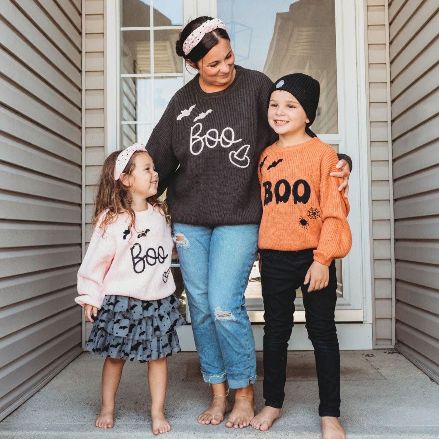 Sweet Wink Boo Bat Halloween Knit Women's Sweater | Nordstrom