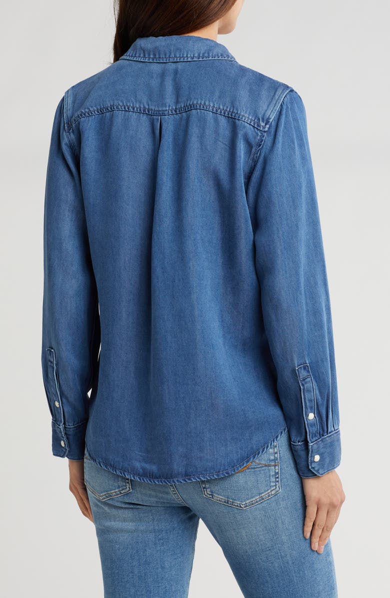 7 For All Mankind Squiggle Lyocell Button-Up Shirt | Nordstromrack