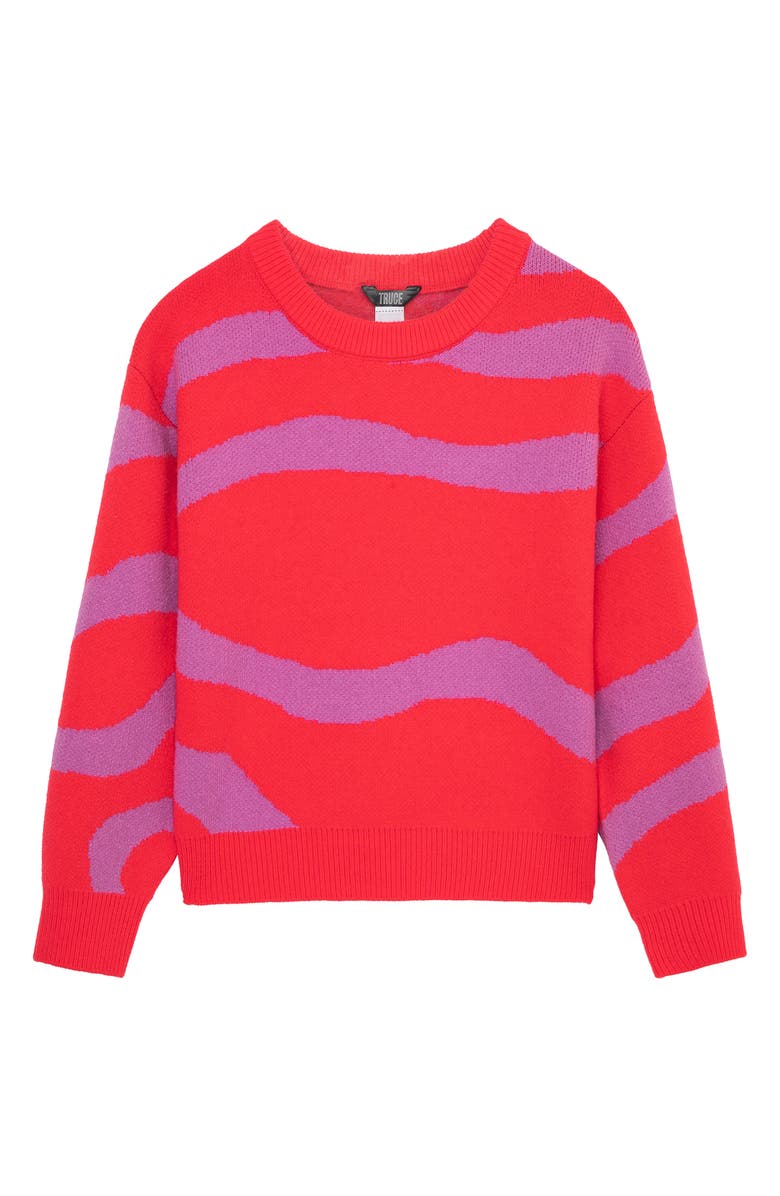 Truce Kids' Wavy Stripe Crewneck Sweater | Nordstromrack