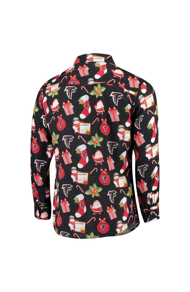 FOCO Men's Black Atlanta Falcons Winter Explosion Long Sleeve Woven ...