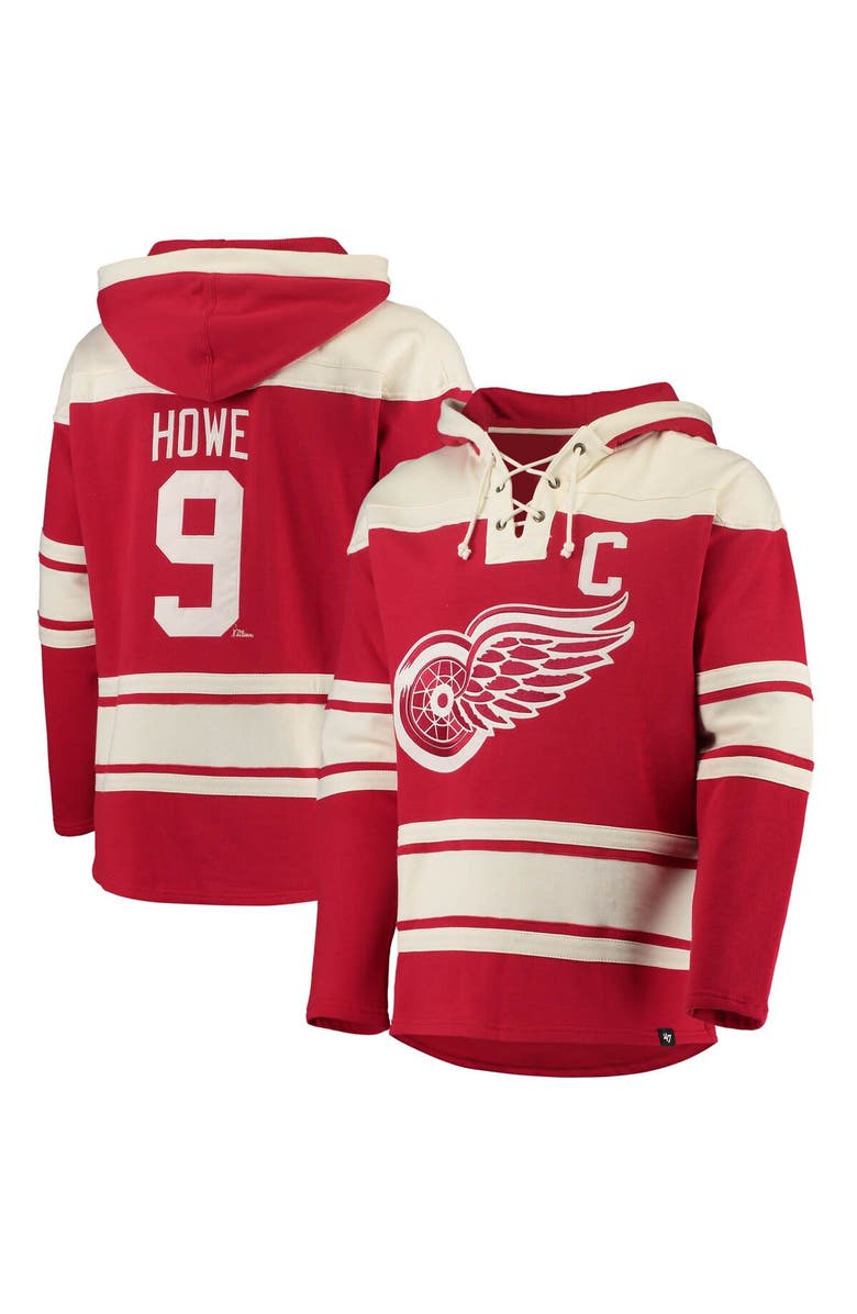 '47 Men's '47 Gordie Howe Red Detroit Red Wings Retired Player Name ...