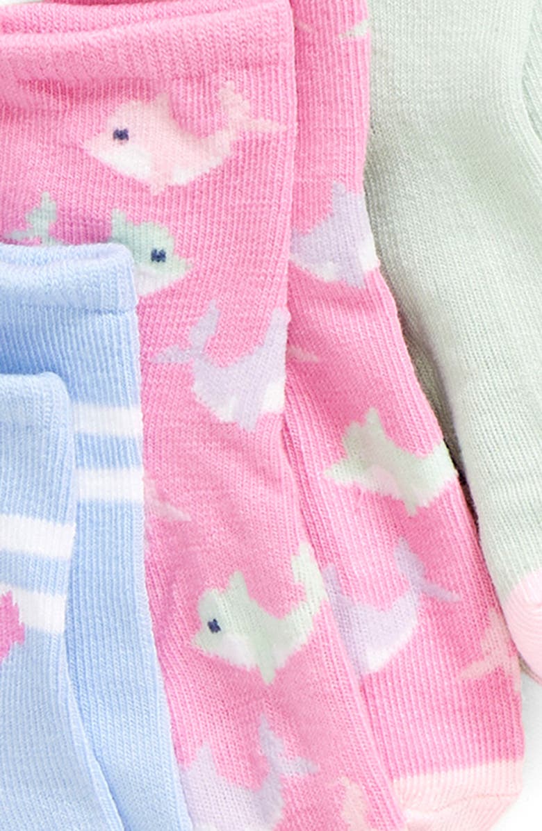 Capelli New York Kids' Sea Life Assorted 10-Pack Gripper Crew Socks ...
