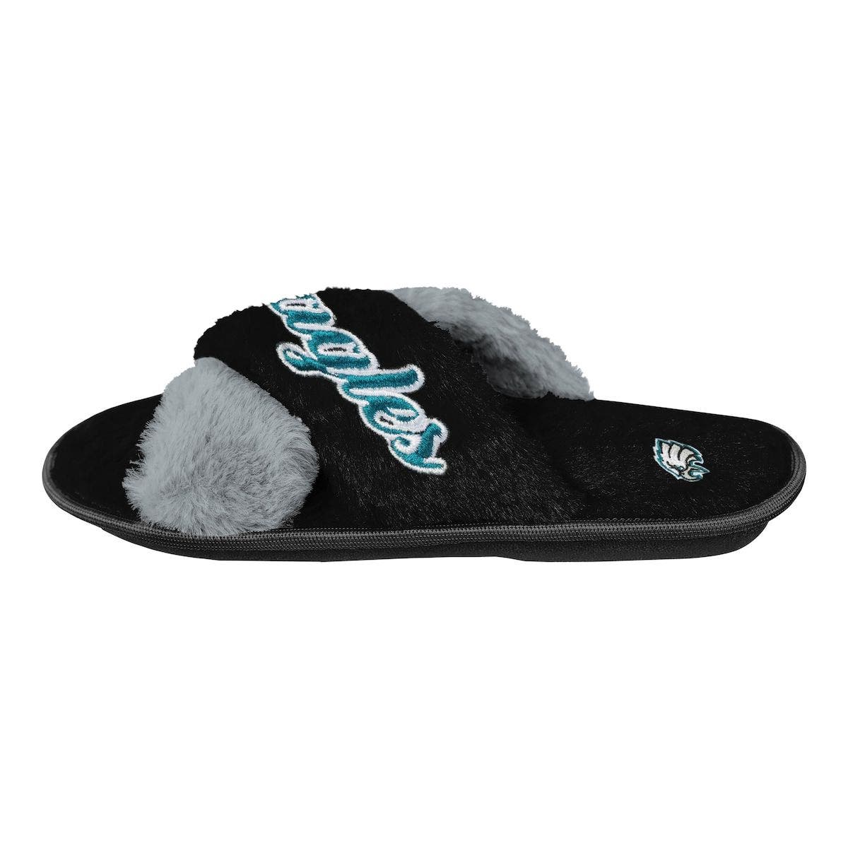 FOCO Women's FOCO Black Philadelphia Eagles Two-Tone Crossover Faux Fur ...
