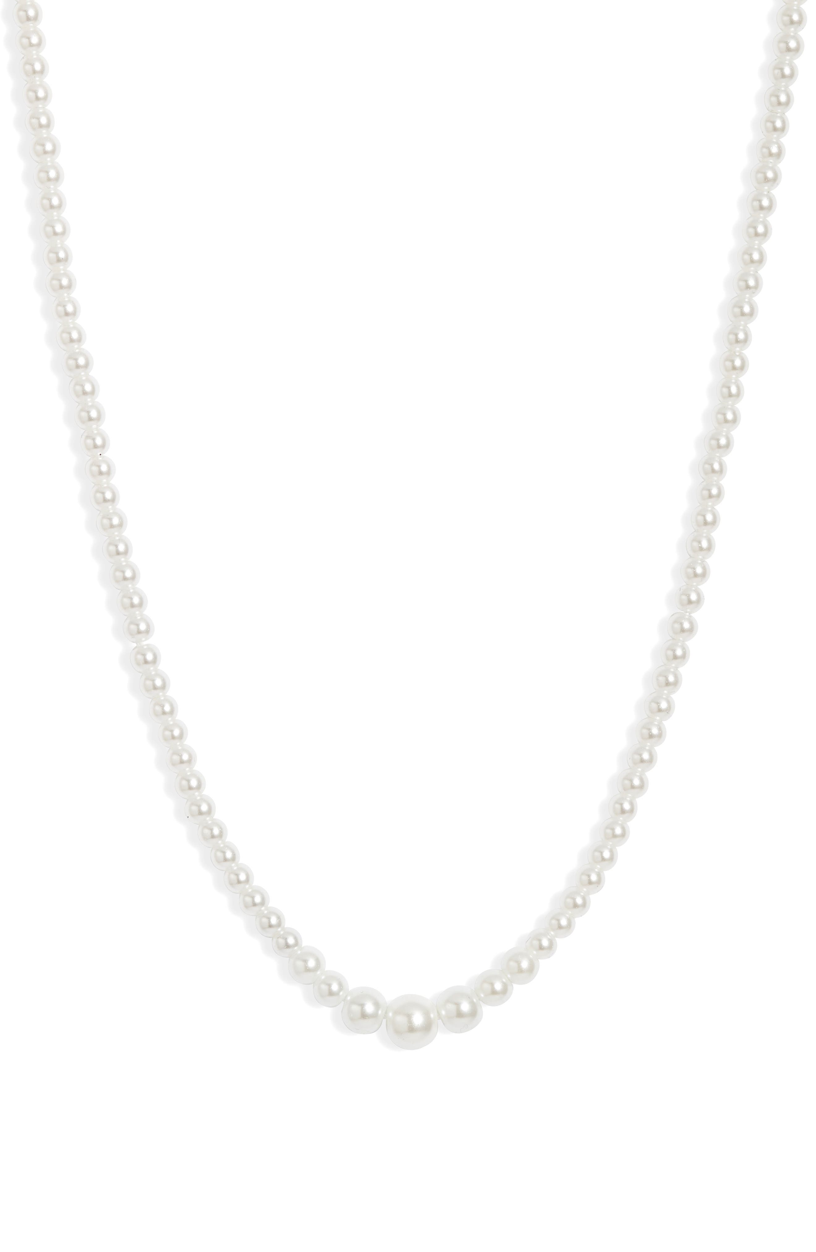 Nordstrom Graduated Faux Pearl Necklace | Nordstromrack