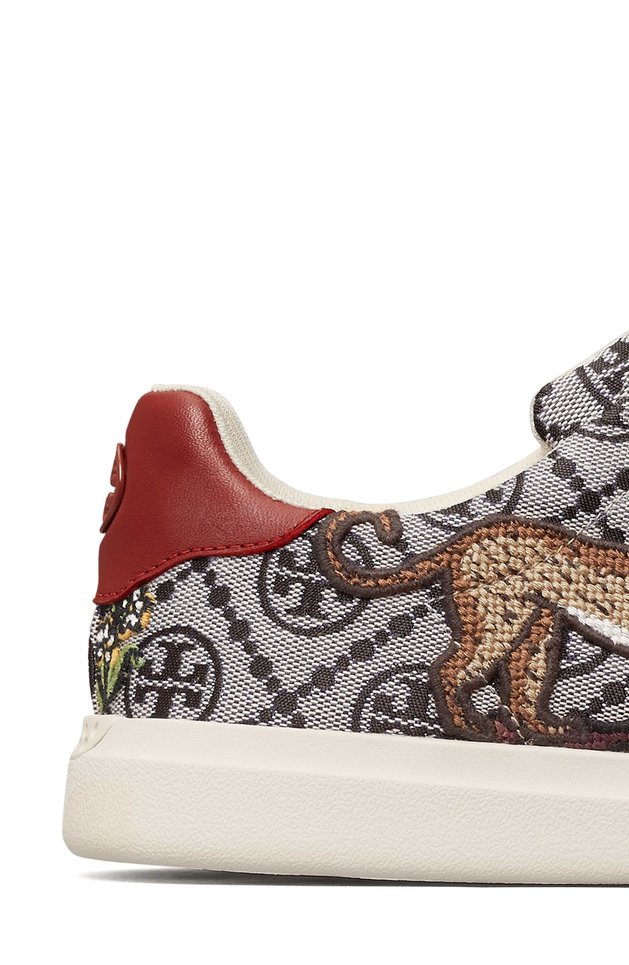 Tory Burch Howell T Monogram Embroidered Sneaker (Women) | Nordstrom