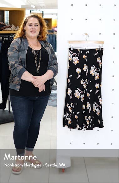 Halogen® Bias Cut A-Line Skirt | Nordstromrack