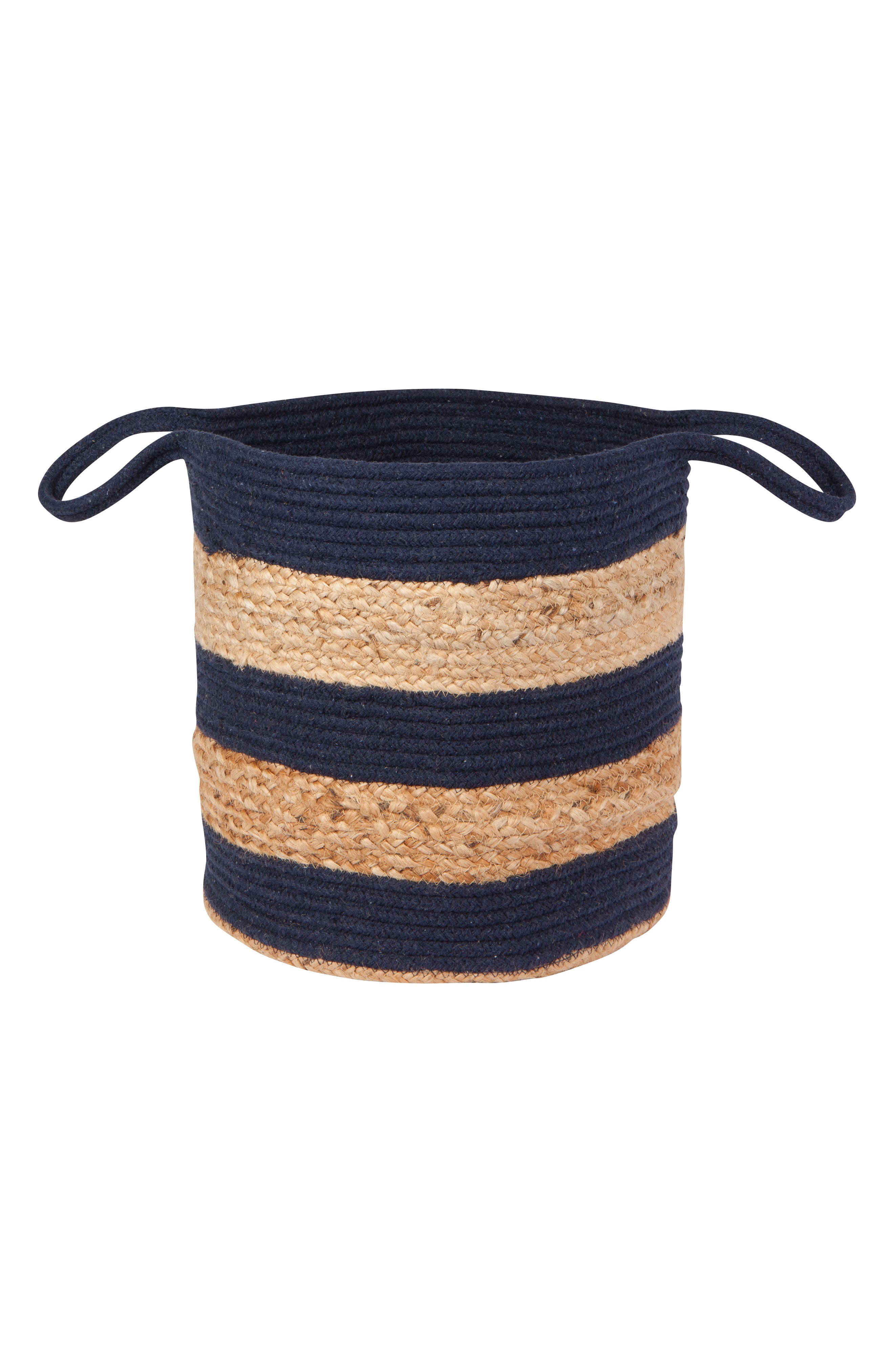 Now Designs Round Stripe Jute Basket | Nordstromrack