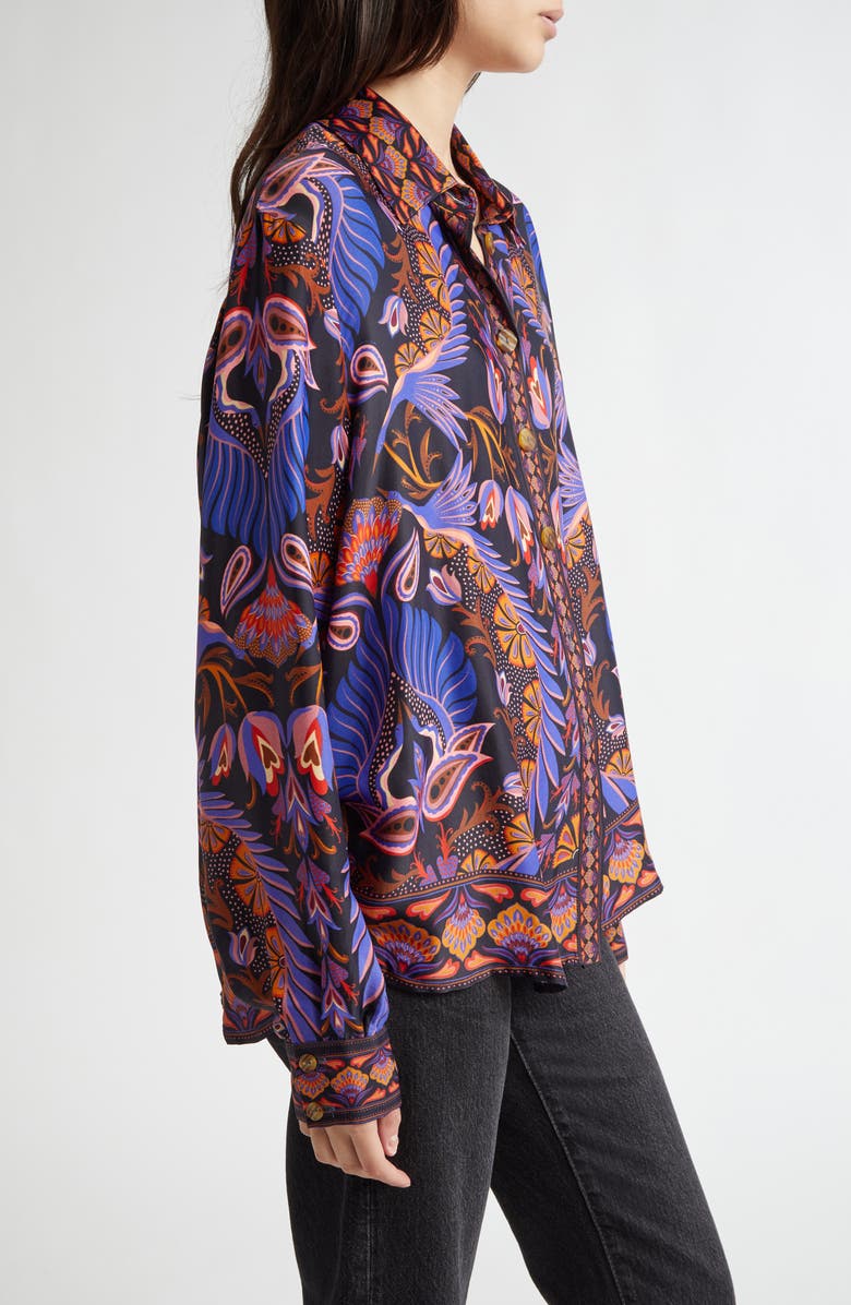 FARM Rio Heart Forest Button-Up Shirt | Nordstromrack