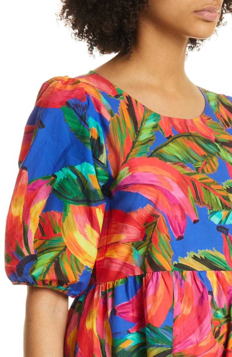 FARM Rio Banana Mix Cross Stitch Midi Dress | Nordstromrack