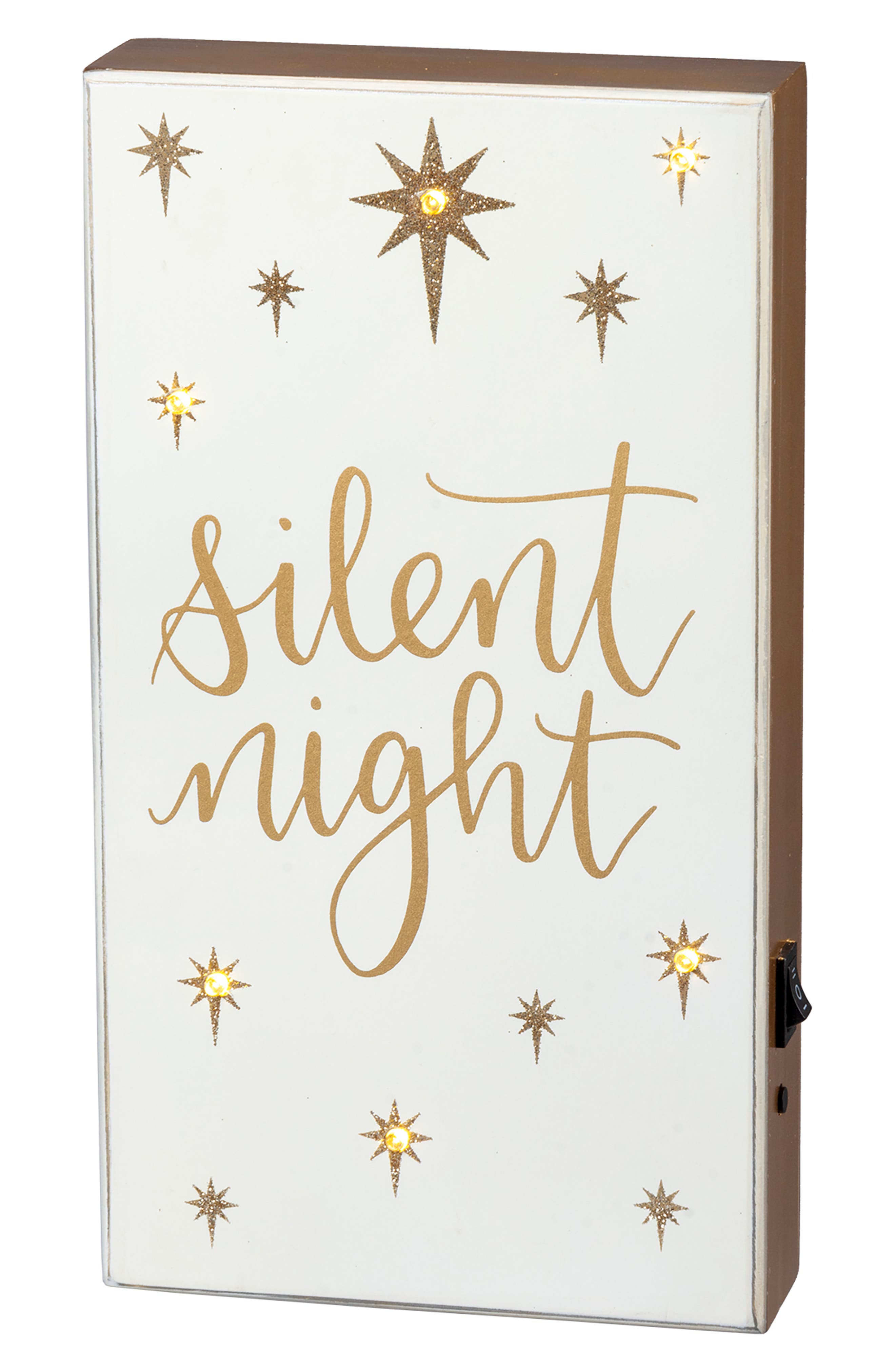 Primitives by Kathy Silent Night LED Sign | Nordstrom