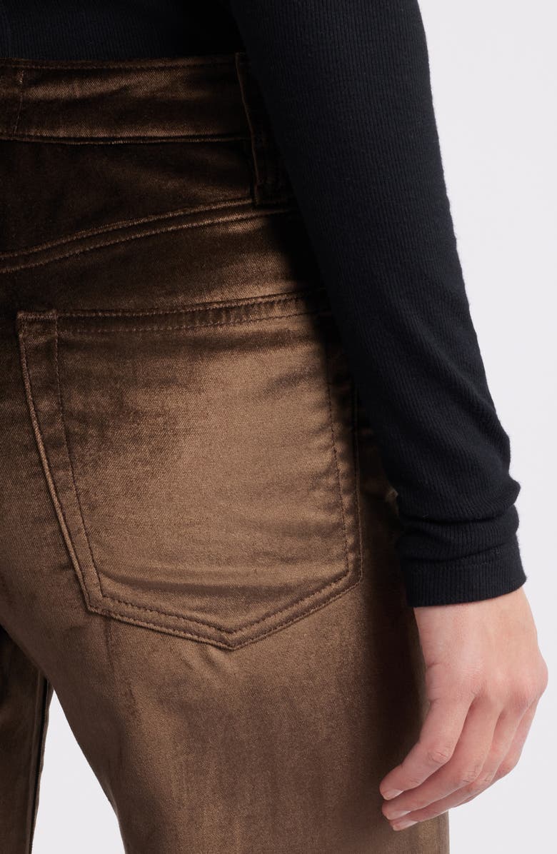 FRAME Le Sleek Velvet Ankle Straight Leg Pants | Nordstrom