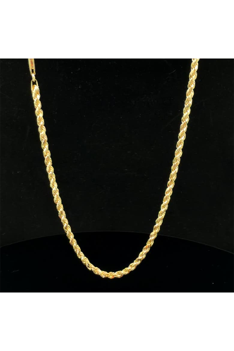 14K Diamond Cut Rope 2.5mm 22in 4g Chain Necklace | Nordstrom
