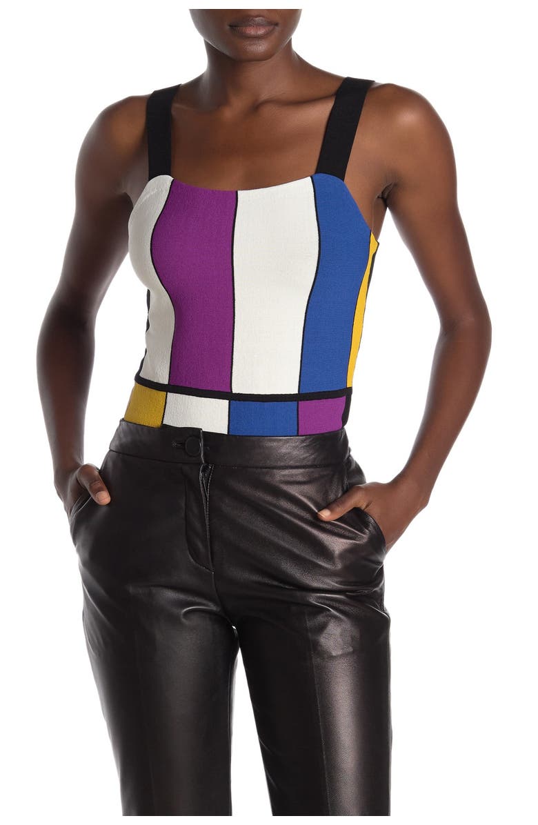 RACHEL Rachel Roy Massima Colorblock Knit Tank Top | Nordstromrack