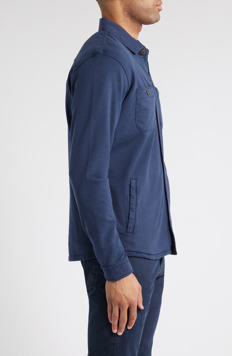 Peter Millar Lava Wash Fleece Knit Shirt Jacket | Nordstromrack