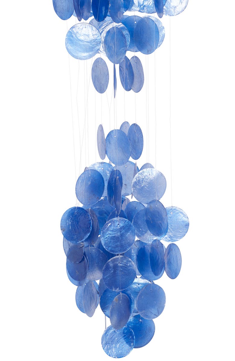 GINGER BIRCH STUDIO Blue Capiz Shell Waterfall Windchime | Nordstromrack
