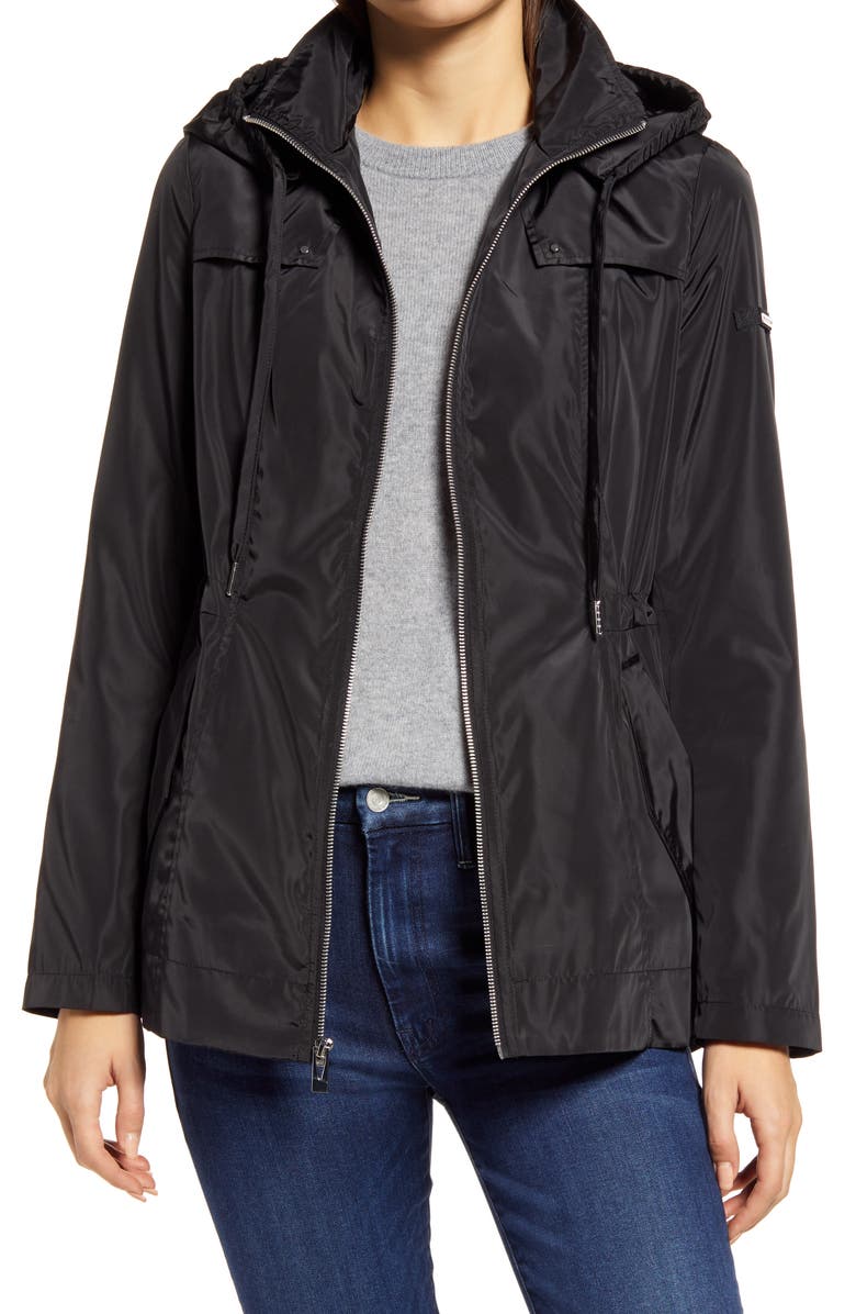 Via Spiga Water Repellent Packable Hooded Jacket | Nordstromrack