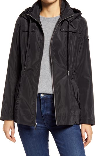 Via Spiga Water Repellent Packable Hooded Jacket | Nordstrom