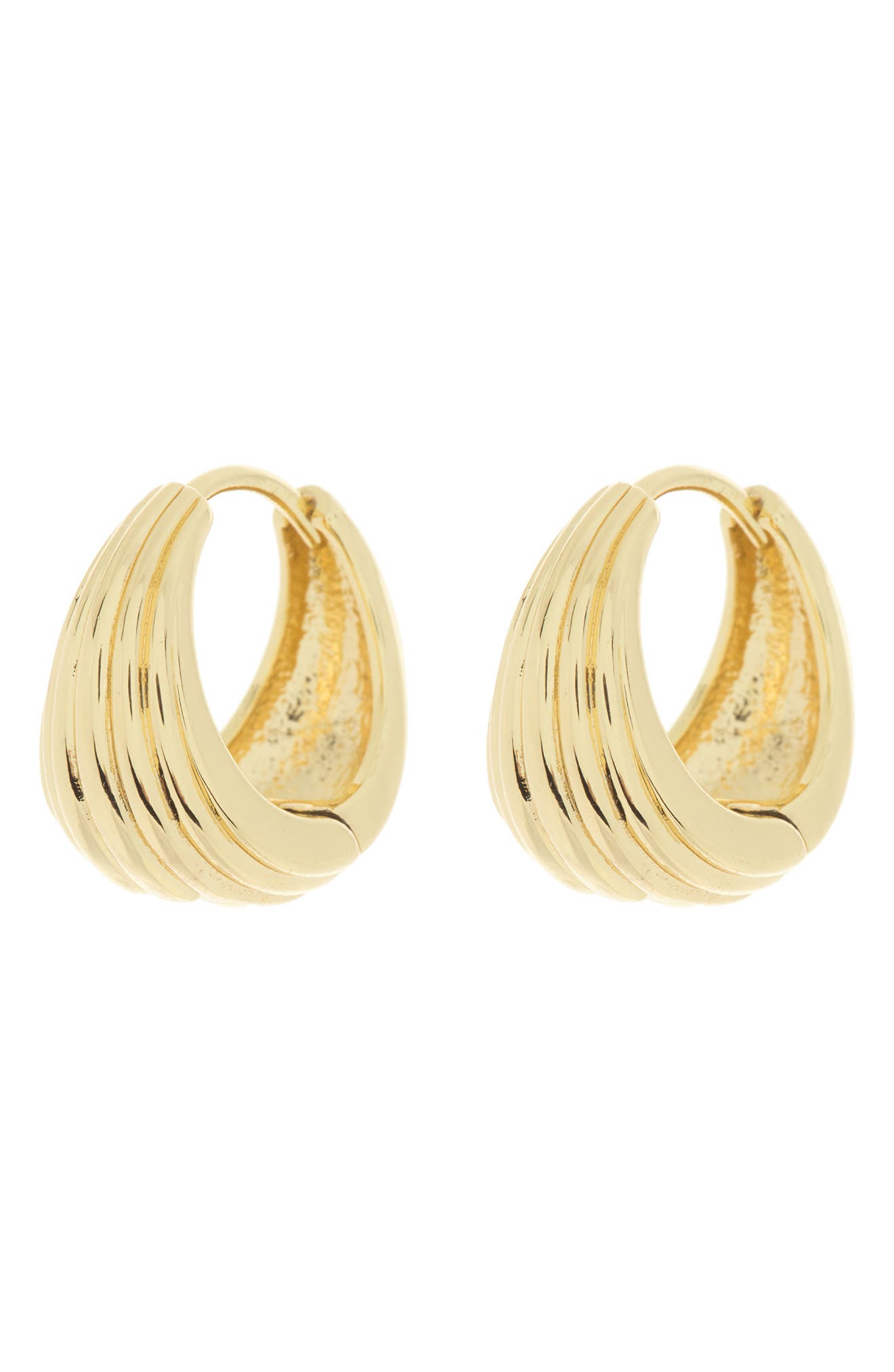 AREA STARS Beveled Huggie Hoop Earrings | Nordstromrack
