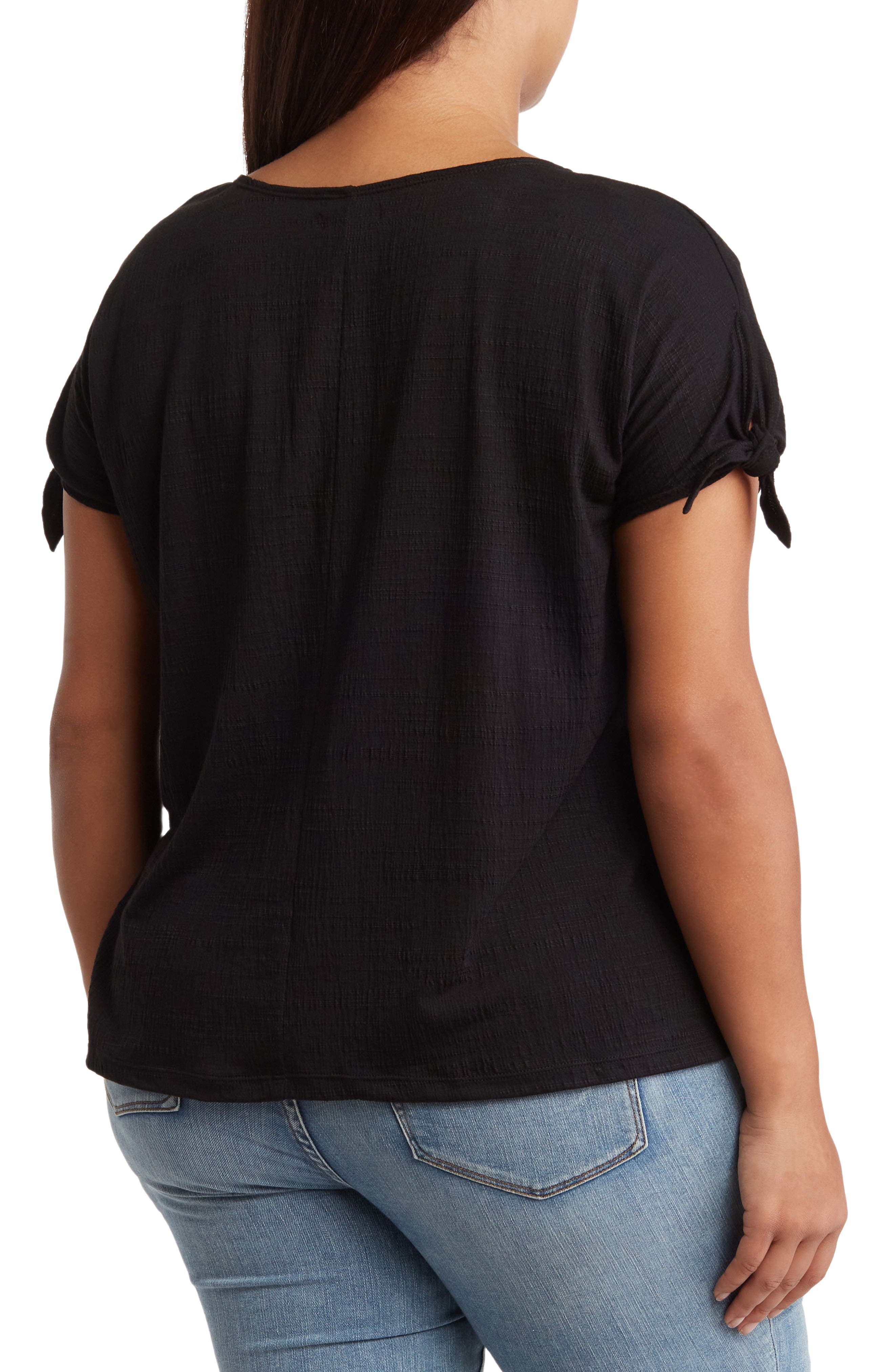 MAX STUDIO Tie Short Sleeve T-Shirt | Nordstromrack